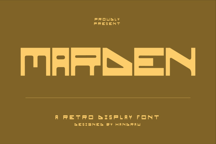 Marden Display Font - Free Font