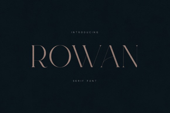 Rowan - Elegant Serif Font - Free Font
