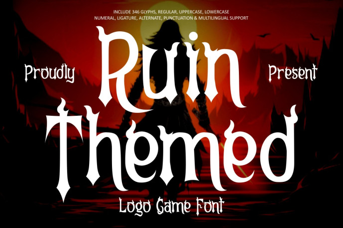 Ruin Themed - Logo Game Font - Free Font