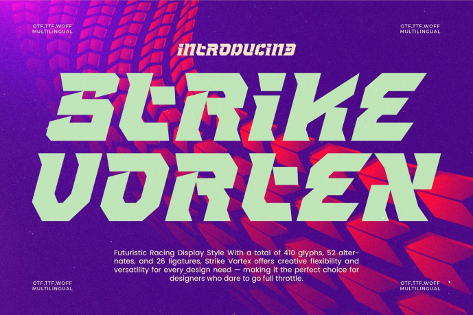 Strike Vortex Font - Free Font