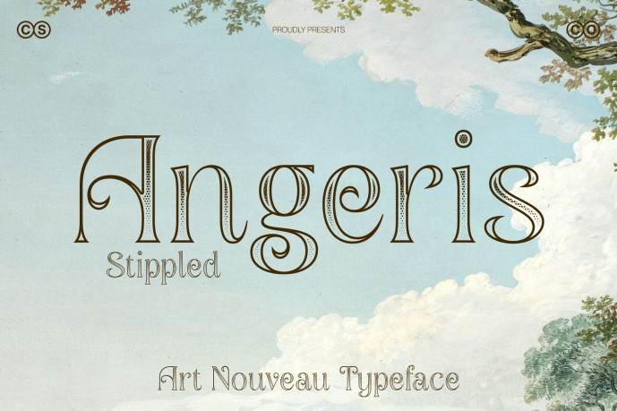 Angeris Stippled Font - Free Font