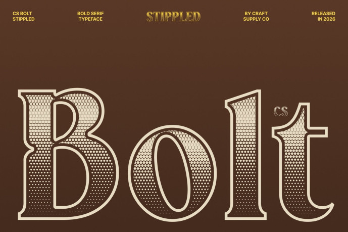 Bolt Stippled Font - Free Font