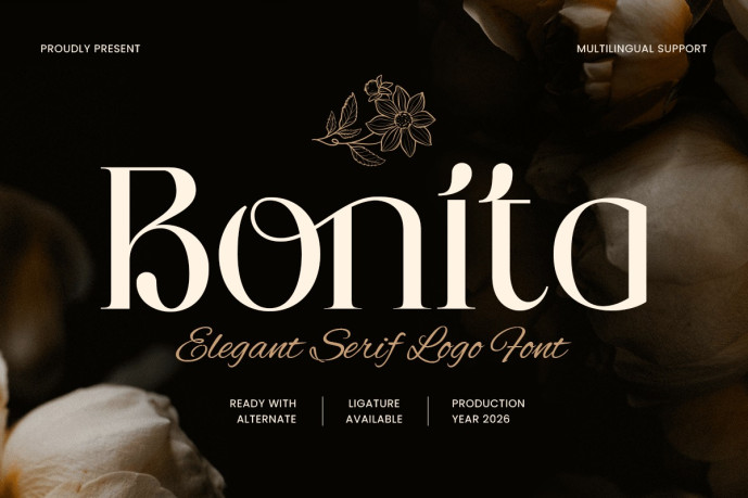 Bonita - Elegant Serif Logo Font - Free Font