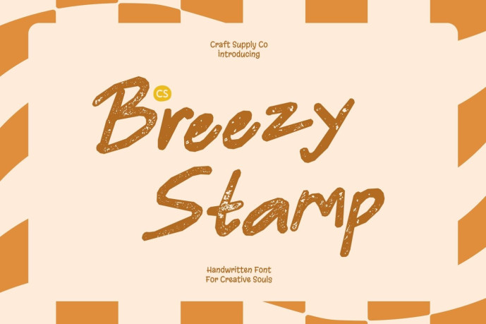 Breezy Stamp Font - Free Font