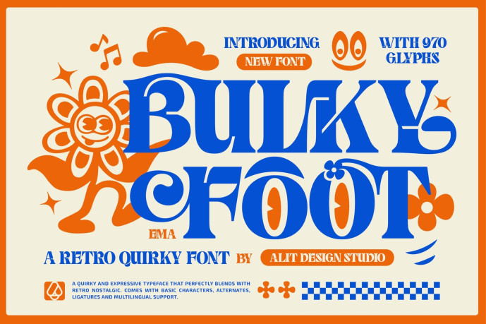 Bulky Foot Font - Free Font