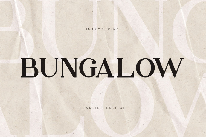 Bungalow - Headline Edition Font - Free Font