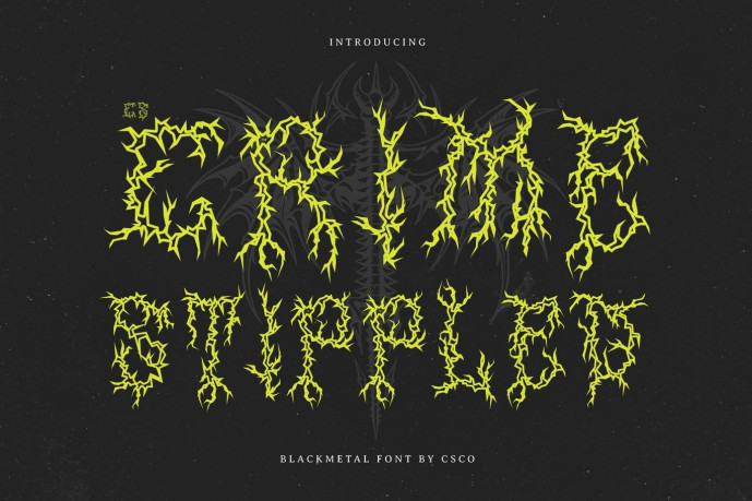 CS Crime Stippled Font - Free Font