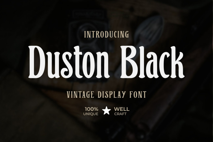 Duston Black Font - Free Font