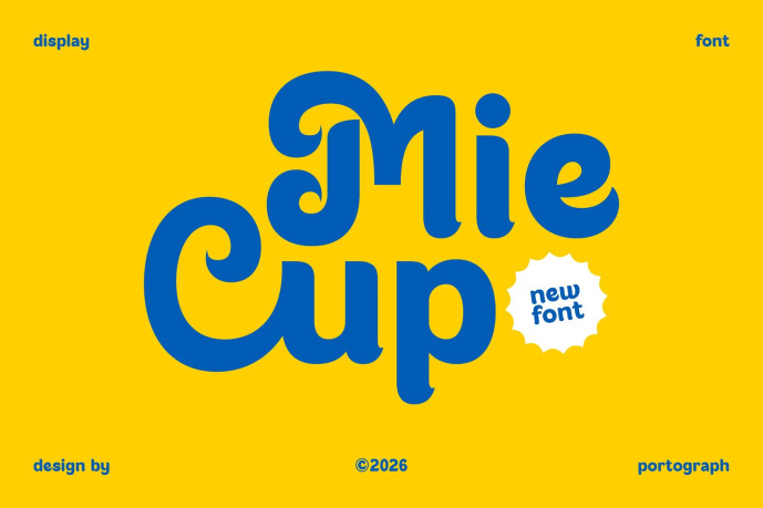 Mie Cup Font - Free Font