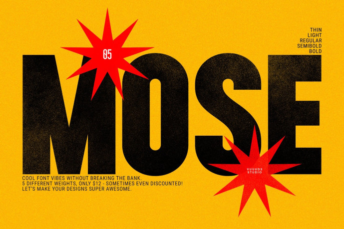 Mose Font - Free Font