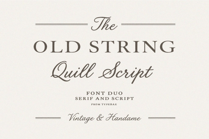 Old String Font Duo - Free Font
