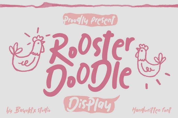 Rooster Doodle Font - Free Font