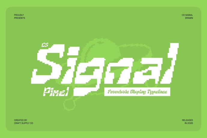 Signal Pixel Font - Free Font