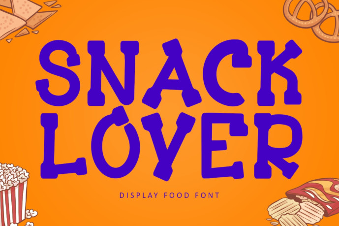 Snack Lover Display Font - Free Font