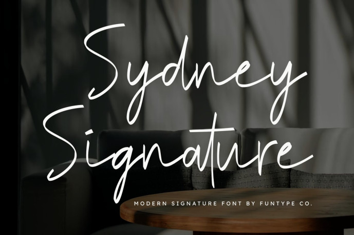 Sydney Signature Handwritten Font - Free Font