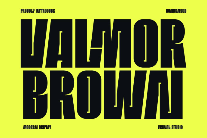 Valmor Brown Font - Free Font