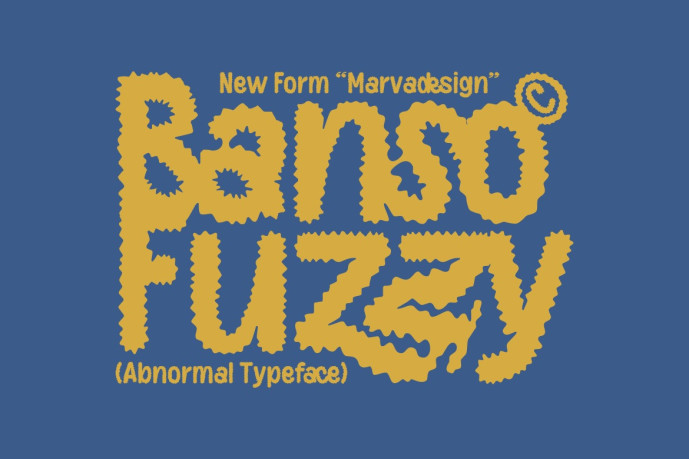 Banso Fuzzy Font - Free Font