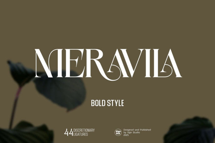 Meravila Font - Free Font