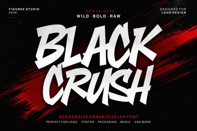 Black Crush Font - Free Font