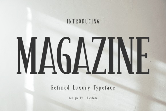 Magazine Display Font - Free Font