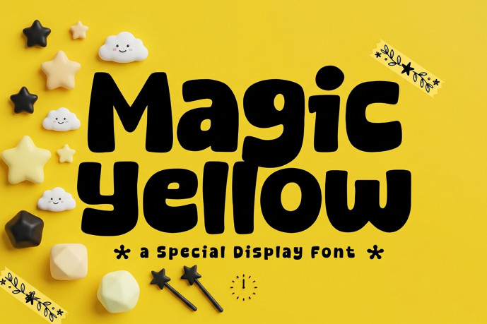 Magic Yellow Display Font - Free Font