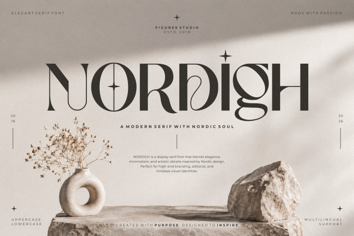 Nordigh Font - Free Font