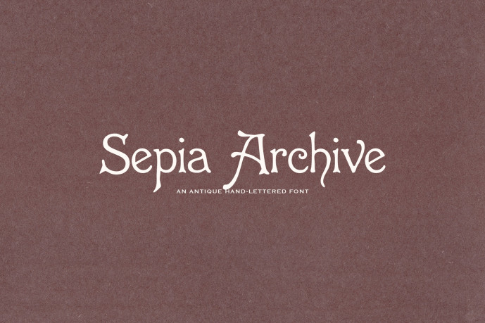 Sepia Archive Font - Free Font