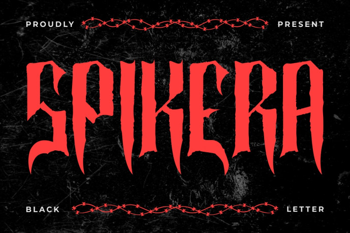 Spikera Black Font - Free Font