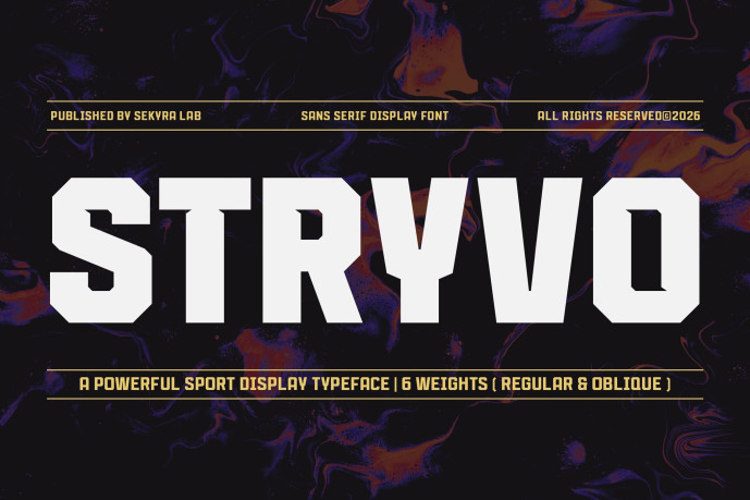 Stryvo Font Family - Free Font