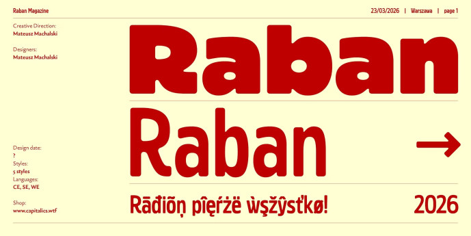 Raban Font - Free Font
