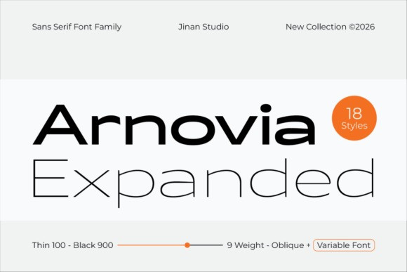 Arnovia Expanded Font - Free Font