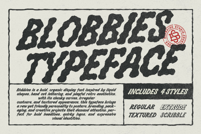Bloobies Display Font - Free Font