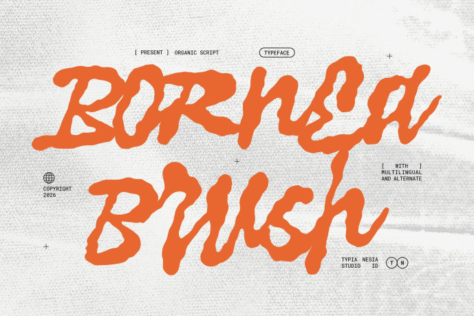 Bornea Brush Font - Free Font