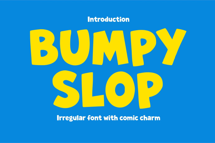 Bumpy Slop Display Font - Free Font