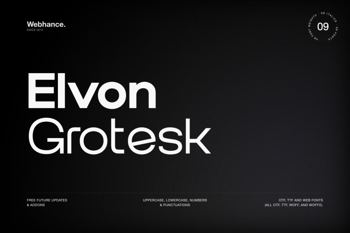 Elvon Grotesk Font Family - Free Font