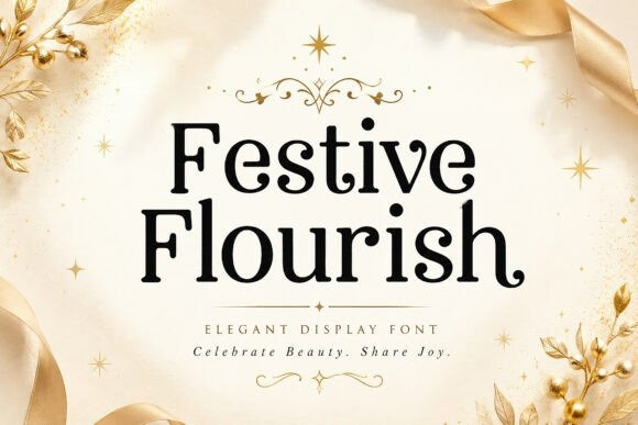 Festive Flourish Font - Free Font