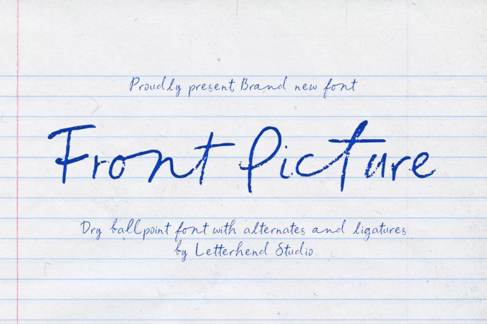 Front Picture Script Font - Free Font