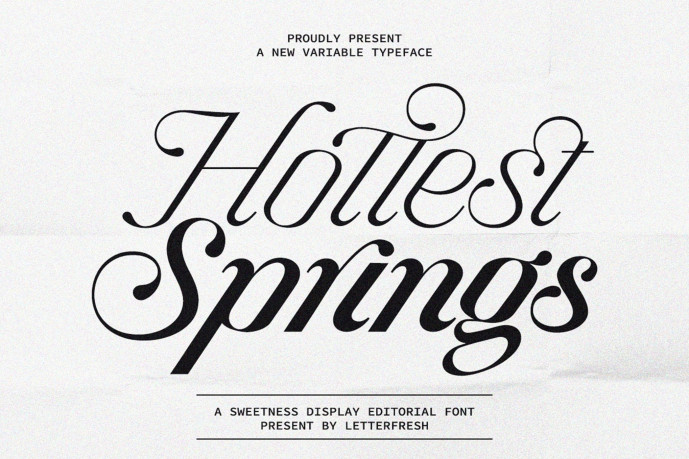 Hottest Springs Font - Free Font