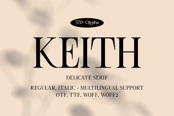 Keith Serif Font - Free Font