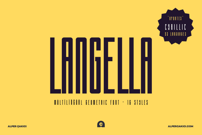 Langella Font Family - Free Font