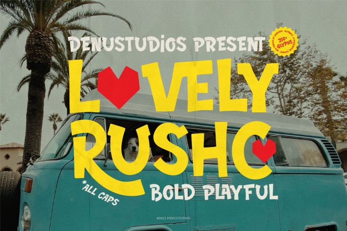 Lovely Rushco Display Font - Free Font