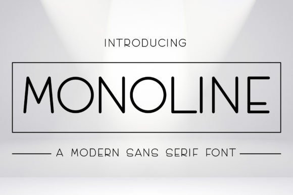 Monoline Sans Serif Font - Free Font