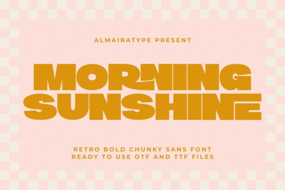 Morning Sunshine Sans Font - Free Font