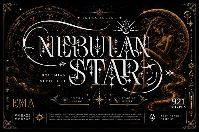 Nebulan Star Font - Free Font