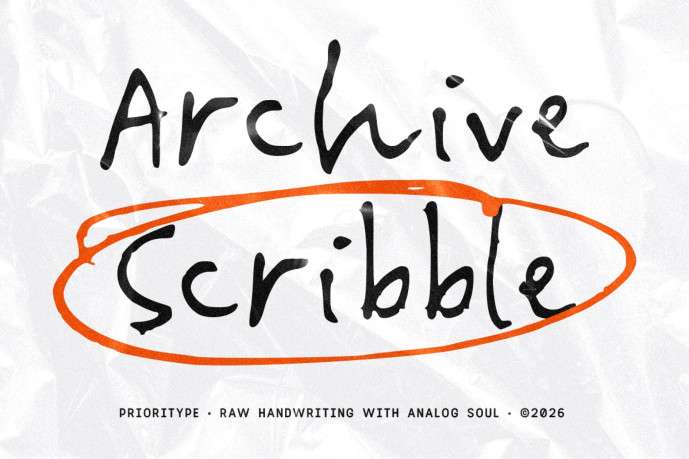 Archive Scribble Font - Free Font