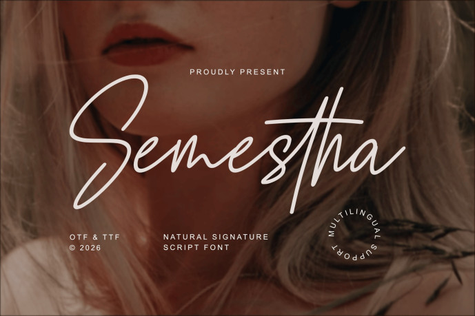 Semestha Script Font - Free Font