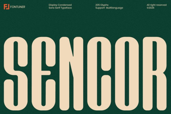 Sencor Sans Font - Free Font