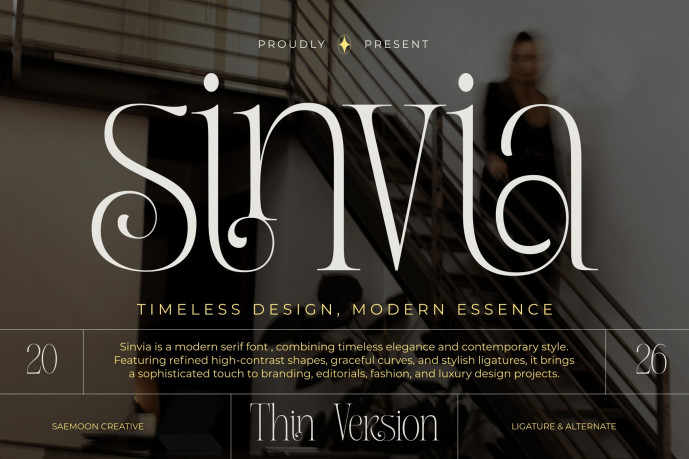 Sinvia Font - Free Font