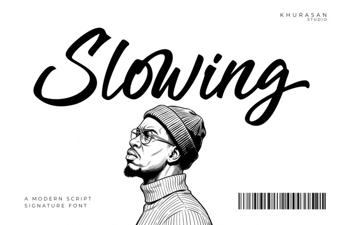 Slowing Script Font - Free Font