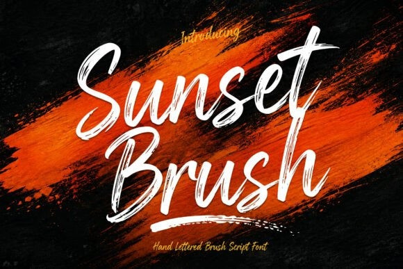 Sunset Brush Font - Free Font